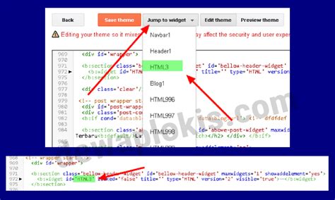 Cara Menampilkan And Menyembunyikan Widget Blogger Dewa Plokis Blog