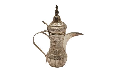 Lot 127 A Modern Indian Silver Dallah Coffee Pot