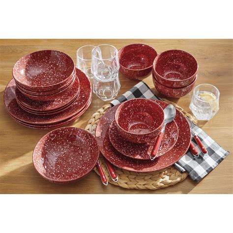 20 Piece Speckled Dinnerware Set Seventh Avenue