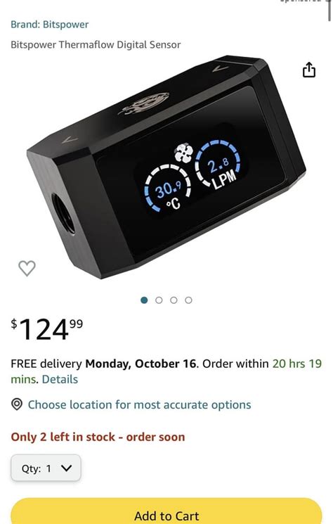 Bitspower Thermaflow Digital Sensor Rwatercooling