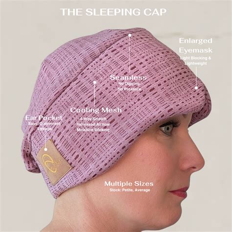 Sleeping Cap With Eye Mask Soft Cooling Mesh And Seamless Sparx®