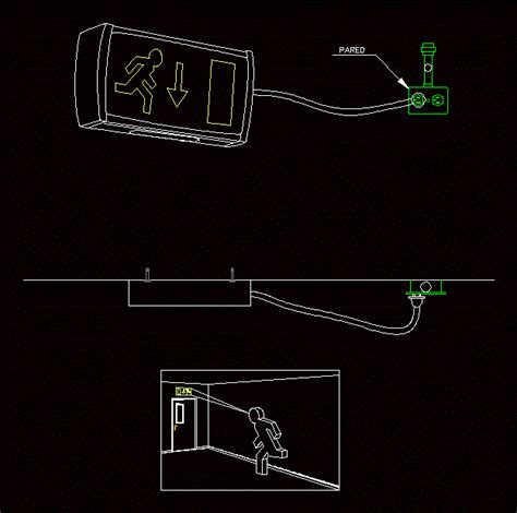 Support Emergency Lighting DWG Block For AutoCAD Designs CAD