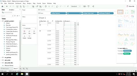Tableau Odoo Direct Connector