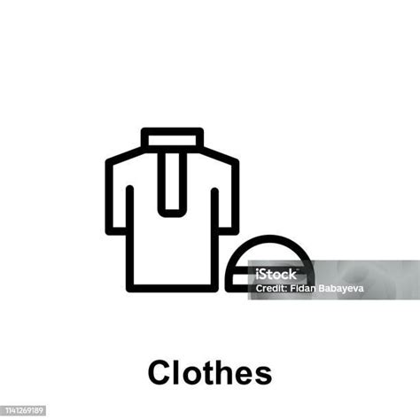 라마단 옷 개요 아이콘입니다 라마단 일 그림 아이콘의 요소입니다 기호와 기호는 웹 로고 모바일 앱 Ui Ux에 사용할 수 있습니다 Eid Ul Fitr에 대한 스톡 벡터