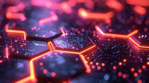 Premium Photo Futuristic Abstract Pattern Of Metal Circuitry And Lights