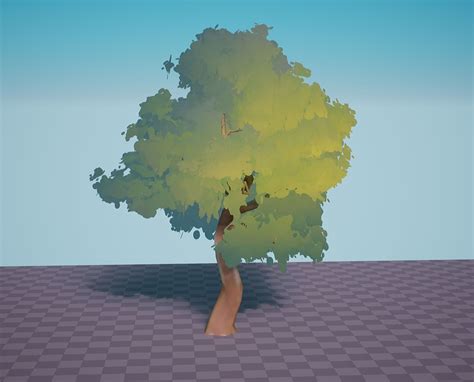 Stylized Ue5 Powered Shader For Non Photorealistic Trees