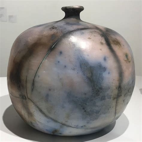 Pastel Saggar Fired Vessel By Sandra Mclintock Eden Gallery