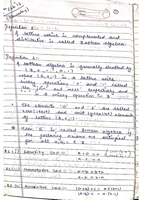 Boolean Algebra Mandatory Assignment Solutions Date I Page D 7 Efinition 1 A Lattice