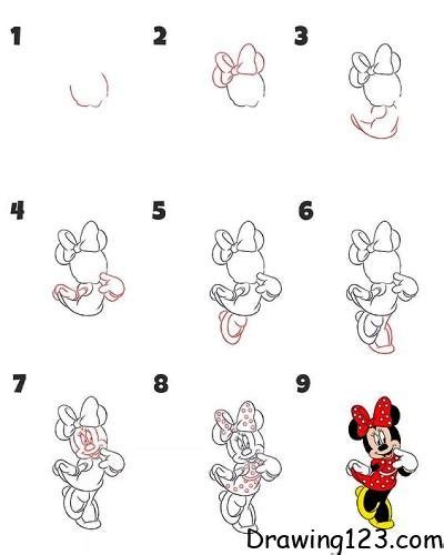 How To Draw Mickey Mouse Face