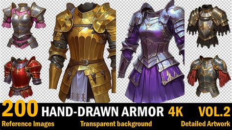 Hand Drawn Style Armor Collection V2 Fab