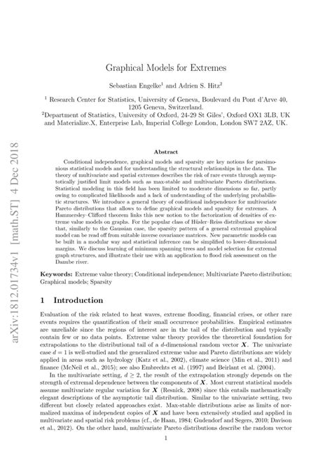 Graphical Models For Extremes Deepai