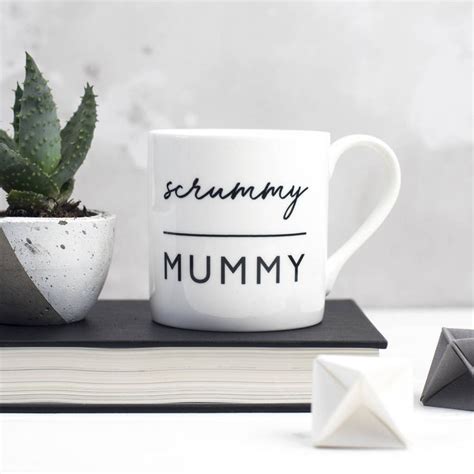 Scrummy Mummy Bone China Mug China Mugs Mugs Daddy Mugs