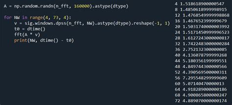 Python `fft` Dramatic Slowdown Upon Multiplying By `scipysignal` Window Stack Overflow