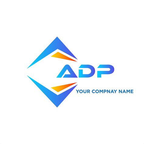 Adp Abstract Technology Logo Design On White Background Adp Creative Initials Letter Logo