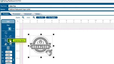 Center Engraving With The Epilog Laser Dashboard Epilog Support Center