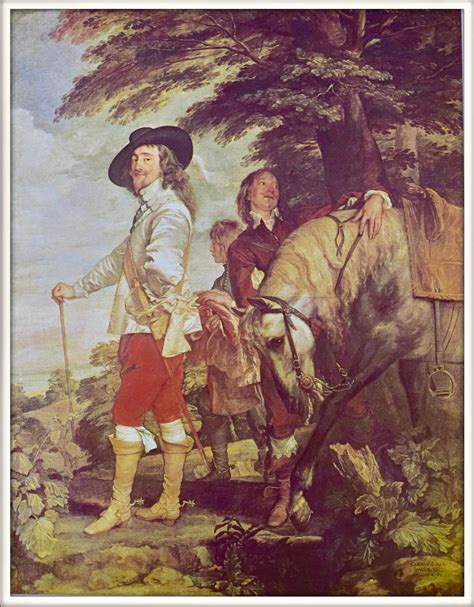 Vintage Art Print Charles I King Of England By Anthony Van Dyck 1632