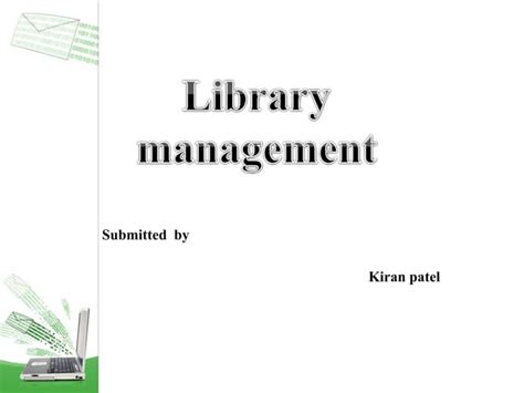 Library Management Use Case Diagram Software Engineering PPTX