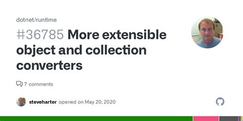More Extensible Object And Collection Converters · Issue 36785