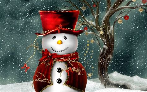 Snowman Desktop Backgrounds Wallpaper Cave
