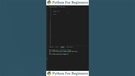 How To Use Exponents And Square Root In Python Python For Beginners Youtube