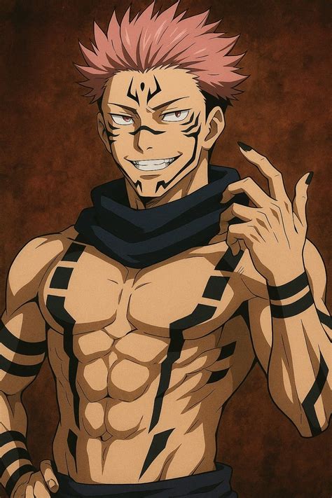 Sukuna Full Body Drawing