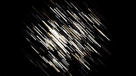 Abstract Parallel Short Lines Moving Randomly On Black Background Seamless Loop Animation