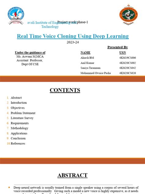 Real Time Voice Cloning Final Pdf Speech Synthesis Deep Learning