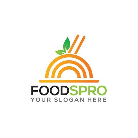 귀하의 비즈니스를 위한 식품 로고 디자인 템플릿 프리미엄 벡터