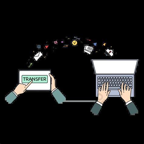 Technology Transfer Transferring Information And Technologies Concept Png Images Eps Free