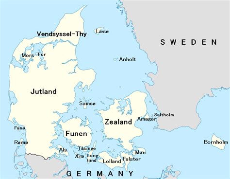 Map Of Jutland Denmark Jutland Tourisme Cifk