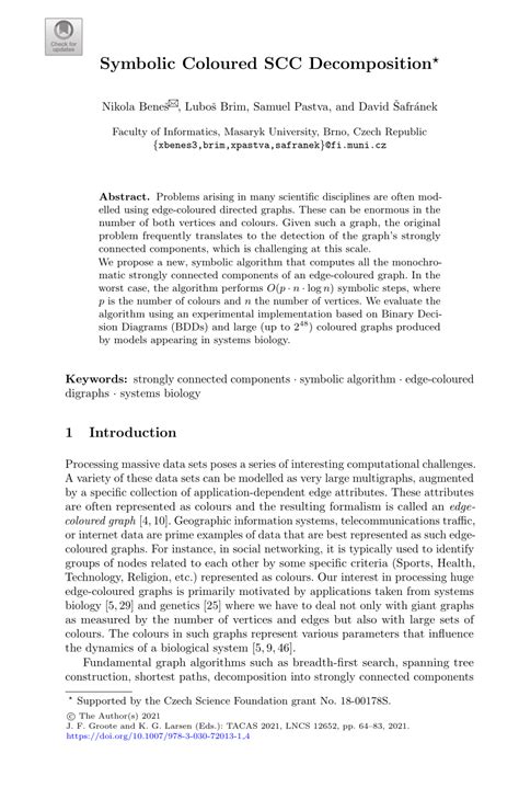 Pdf Symbolic Coloured Scc Decomposition