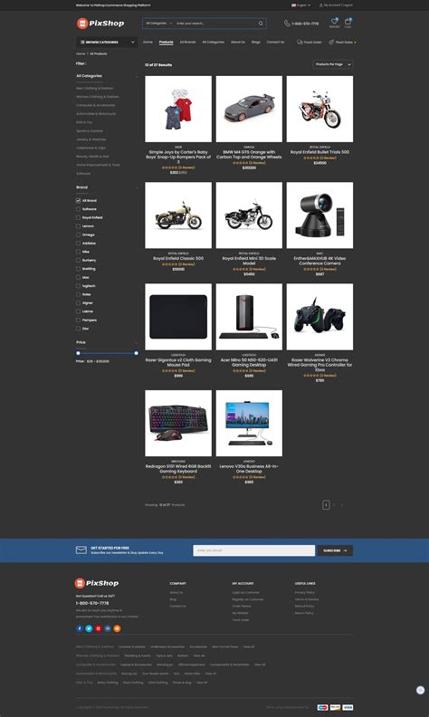 Pixshop E Commerce Shopping Platform Codester