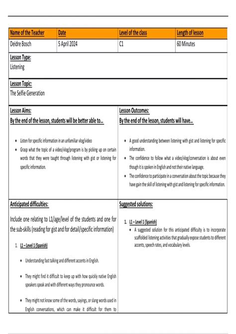 TEFL Level 5 Assignment 3 TEFL Level 5 Assignment 3 Selfie Generation Stuvia SA