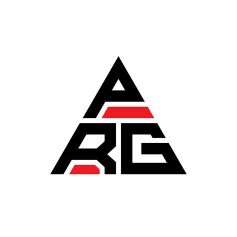 Prg Triangle Letter Logo Design With Triangle Shape Prg Triangle Logo