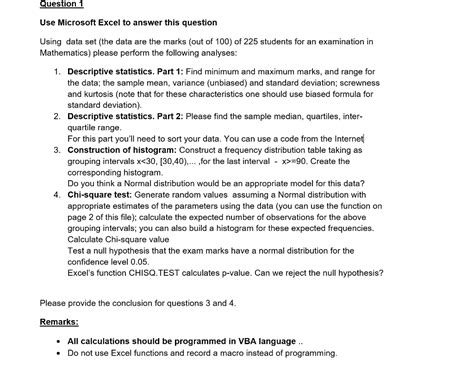 Question 1 Use Microsoft Excel To Answer This