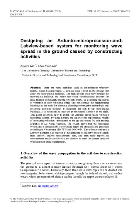Pdf Designing An Ardunio Microprocessor And Labview Based System For