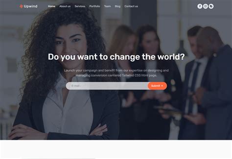 Upwind Svelte Js Landing Template