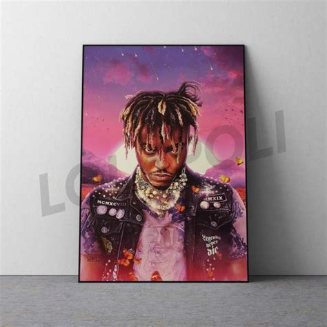 Promo Hiasan Dinding Poster Kayu Juice Wrld Legends Never Die Diskon