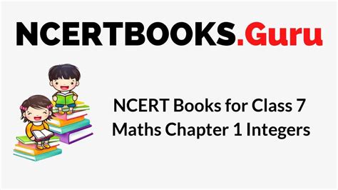 Ncert Books For Class 7 Maths Chapter 1 Integers Pdf Download