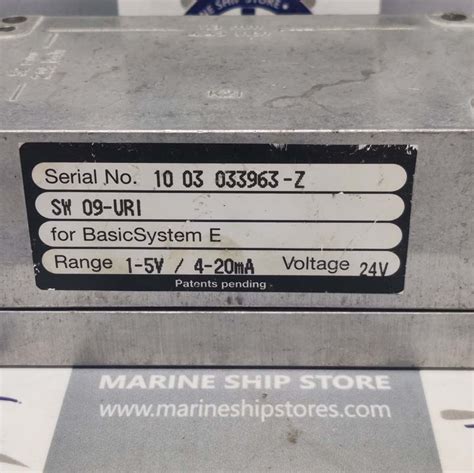 heinzmann sw 09 uri engine and turbine controls unit marine ship store