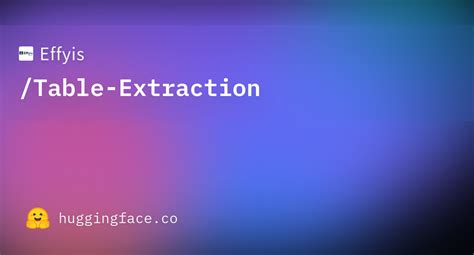 Effyis Table Extraction · Datasets At Hugging Face