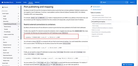 基于iptables的docker端口白名单控制 运维小弟 知识库