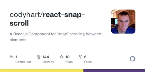 GitHub Codyhart React Snap Scroll A React Js Component For Snap