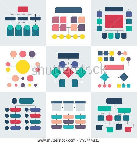 Stock Vector Flowchart Schemes And Hierarchy Diagrams Workflow Chart Vector Elements Chart