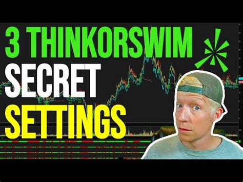 ThinkorSwim Settings That Will CHANGE YOUR LIFE YouTube