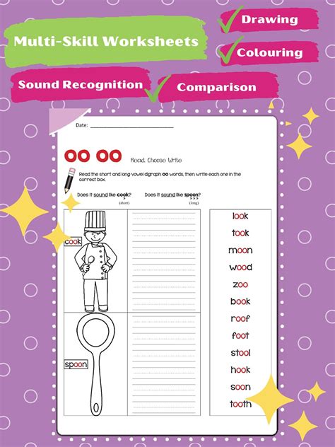 Long Vowel Digraphs Short Vowel Digraphs Oo Digraph Ou Digraph