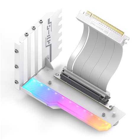 Ezdiy Fab Support Vertical Pour Gpu Avec Câble Pcie 4 0 Riser Module Argb Extension Flexible De