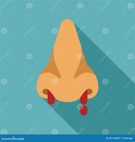 Human Nose Bleeding Showing Epistaxis Symptom Stock Illustration Illustration Of Epistaxis