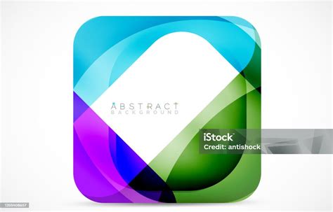 최소한의 배경 물결 모양으로 만든 둥근 모서리와 추상 사각형 모양 배경 화면 배너 배경 방문 페이지에 대한 벡터 일러스트레이션 0명에 대한 스톡 벡터 아트 및 기타 이미지