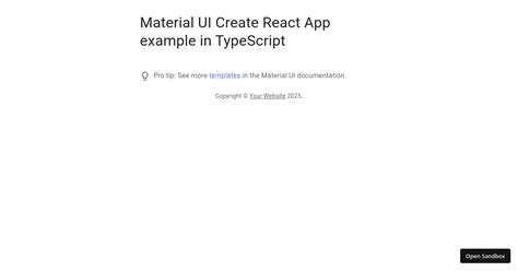 Material Ui Cra Ts Codesandbox